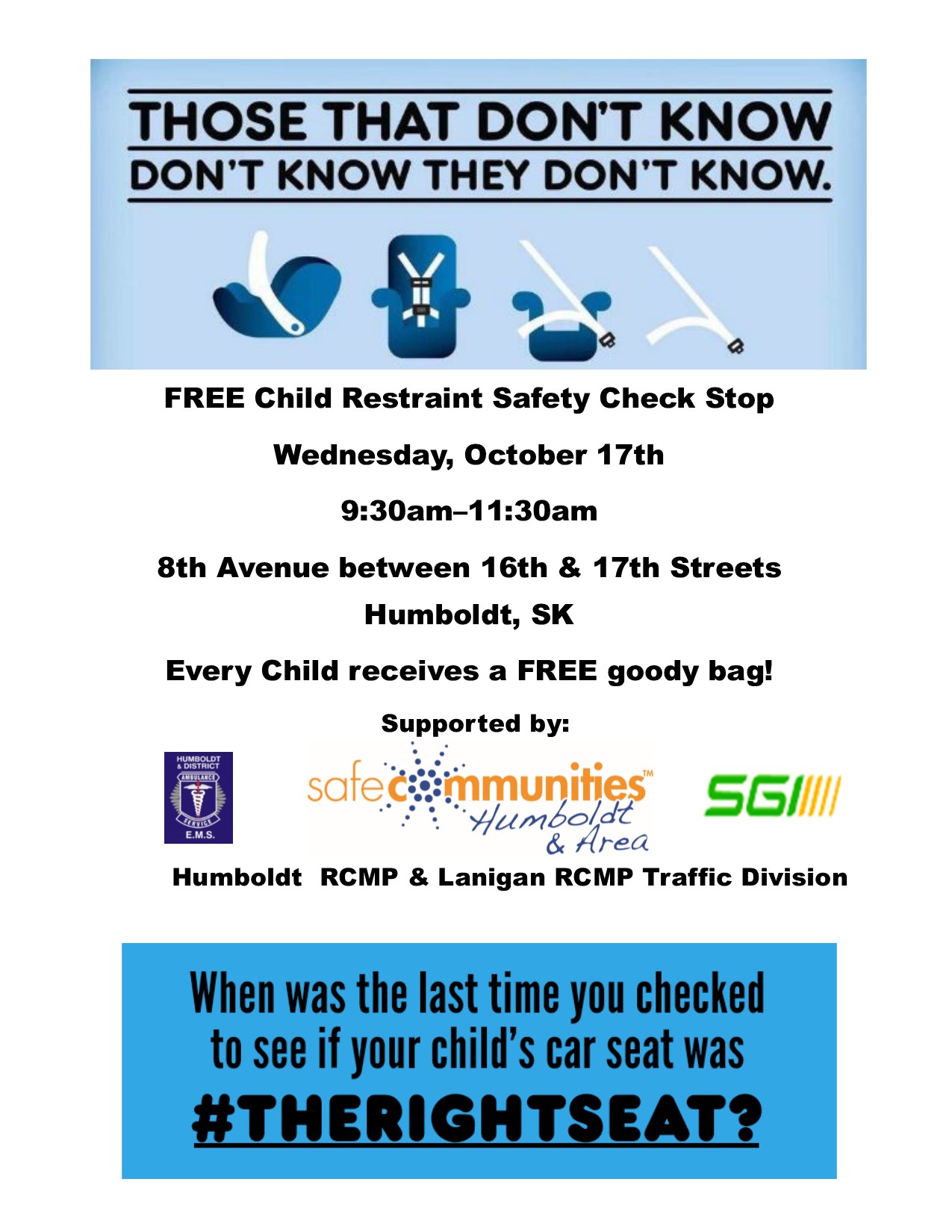 Upcoming Car Seat Clinics – Safe Communities